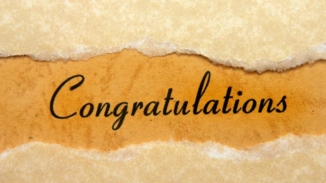 Congratulations Message To Colleague Congratulation Banner Vector ...